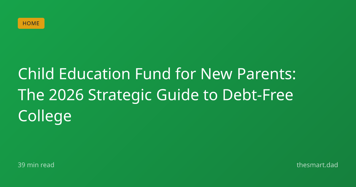 Child Education Fund for New Parents: The 2026 Strategic Guide to Debt ...